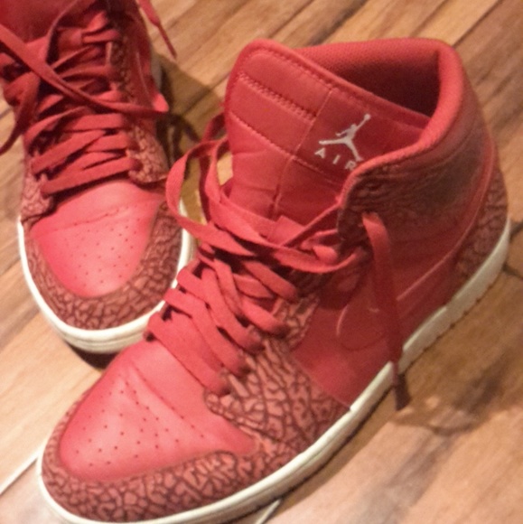 Jordan | Shoes | Retro Red Elephant Print Jordans | Poshmark